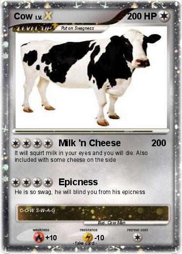 Pokémon Cow 279 279 - Milk 'n Cheese - My Pokemon Card