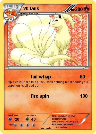 Pokémon 20 tails - tail whap - My Pokemon Card