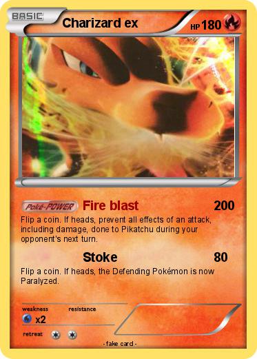 Pokémon Charizard ex 813 813 - Fire blast - My Pokemon Card