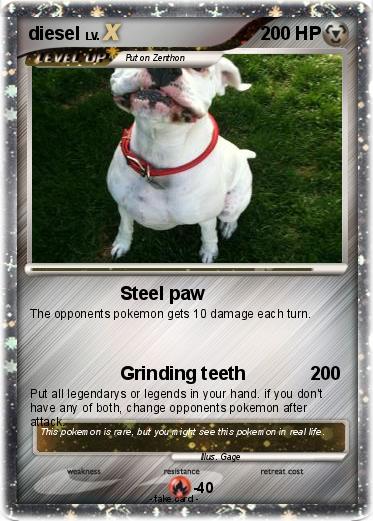 Pokémon diesel 25 25 - Steel paw - My Pokemon Card