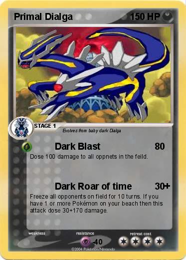 Pokémon Primal Dialga 67 67 - Dark Blast - My Pokemon Card