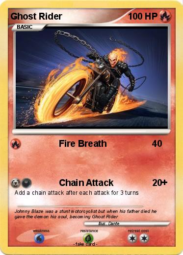 Pokémon Ghost Rider 691 691 - Fire Breath - My Pokemon Card