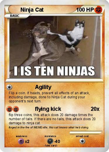 Pokémon Ninja Cat 148 148 - Agility - My Pokemon Card
