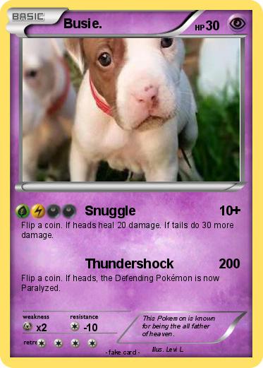 Pokémon Busie - Snuggle - My Pokemon Card