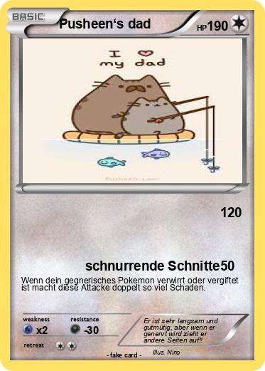 Pokémon Pusheen s dad - schnurrende Schnitte - My Pokemon Card