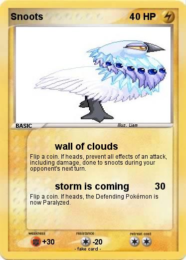 Pokémon Snoots 1 1 - wall of clouds - My Pokemon Card