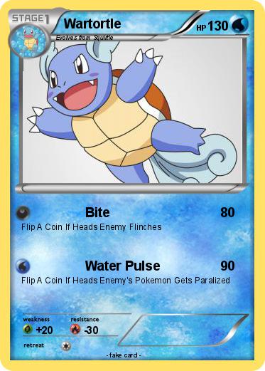 Pokémon Wartortle 381 381 - Bite - My Pokemon Card