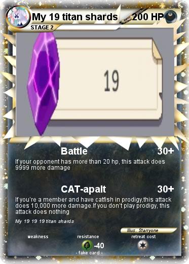 Pokémon My 19 titan shards - Battle - My Pokemon Card