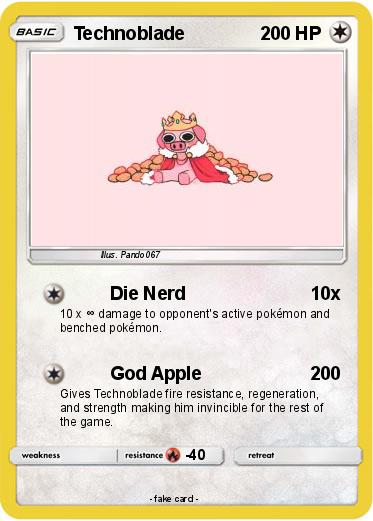 Pokémon Technoblade 26 26 - Die Nerd - My Pokemon Card