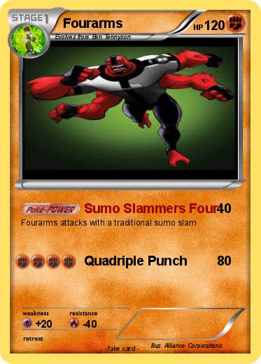 Pokémon Fourarms 12 12 - Sumo Slammers Four - My Pokemon Card
