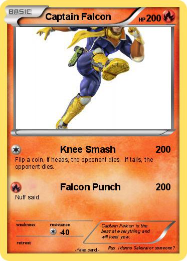 Pokémon Captain Falcon 344 344 - Knee Smash - My Pokemon Card