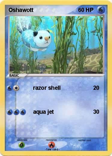 Pokémon Oshawott 97 97 - razor shell - My Pokemon Card
