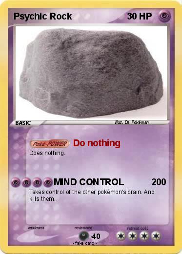 Pokémon Psychic Rock - Do nothing - My Pokemon Card