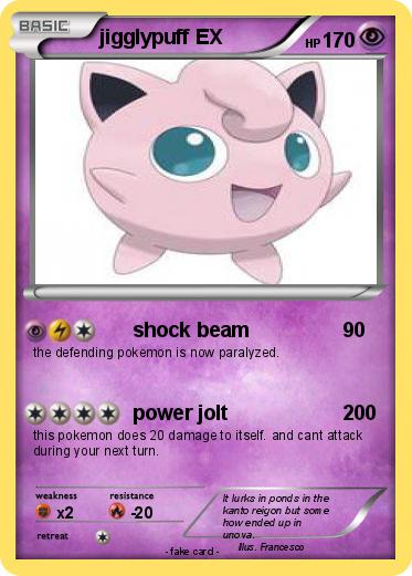 Pokémon jigglypuff EX 5 5 - shock beam - My Pokemon Card