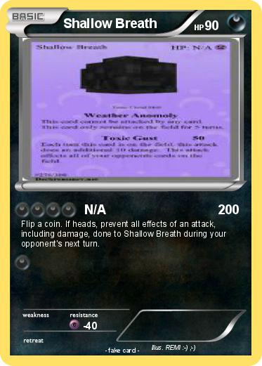 Pokémon Shallow Breath - N/A - My Pokemon Card