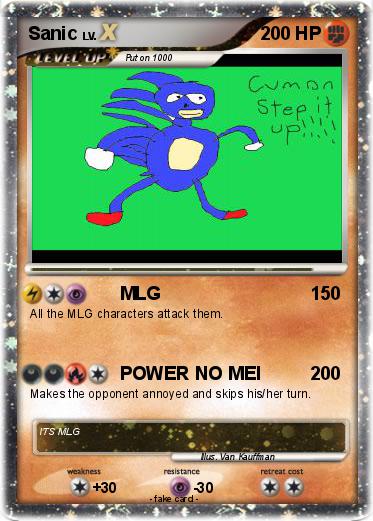 Pokémon Sanic 398 398 - MLG - My Pokemon Card