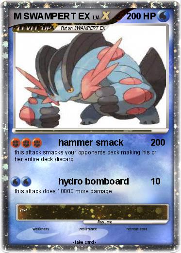 Pokémon M SWAMPERT EX 22 22 - hammer smack - My Pokemon Card