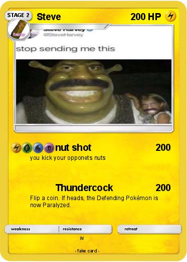 Pokémon Steve 5092 5092 - nut shot - My Pokemon Card