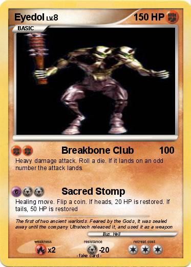 Pokémon Eyedol 1 1 - Breakbone Club - My Pokemon Card
