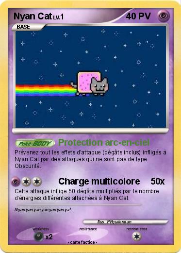 Pokémon Nyan Cat 1956 1956 - Protection arc-en-ciel - Ma carte Pokémon