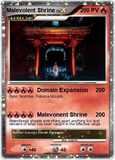Pokémon Malevolent Shrine - Domain Expansion - Ma carte Pokémon