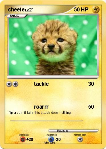 Pokémon cheete 1 1 - tackle - My Pokemon Card