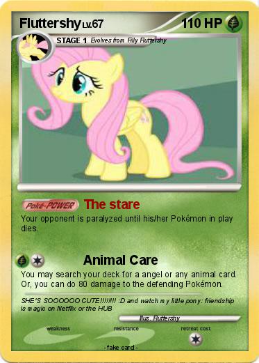 Pokémon Fluttershy 371 371 - The stare - My Pokemon Card