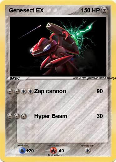 Pokémon Genesect EX 57 57 - Zap cannon - My Pokemon Card