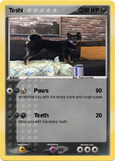 Pokémon Toshi 9 9 - Paws - My Pokemon Card