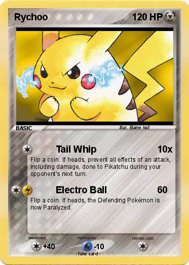 Pokémon Rychoo - Tail Whip - My Pokemon Card