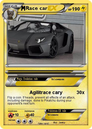 Pokémon Race car 23 23 - Agilitrace cary - My Pokemon Card