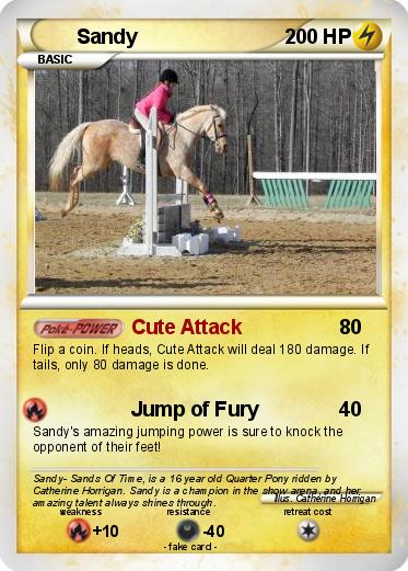 Pokémon Sandy 88 88 - Cute Attack - My Pokemon Card