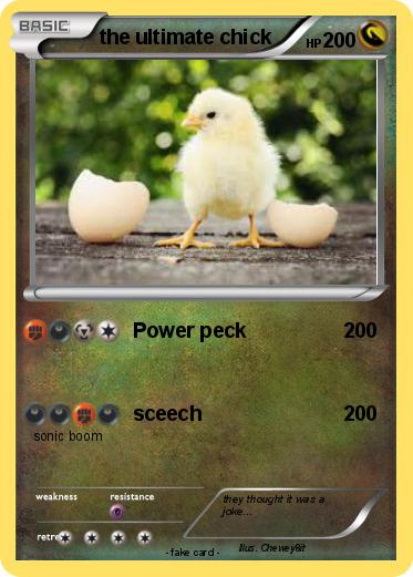 Pokémon the ultimate chick - Power peck - My Pokemon Card