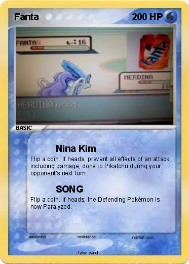Pokémon Fanta 156 156 - Nina Kim - My Pokemon Card