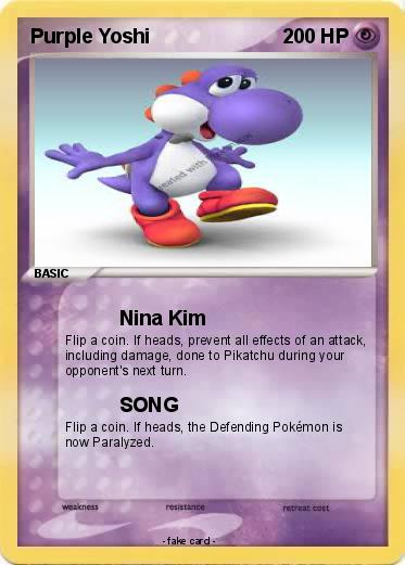 Pokémon Purple Yoshi 20 20 - Nina Kim - My Pokemon Card