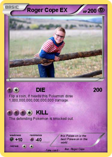 Pokémon Roger Cope EX - DIE - My Pokemon Card