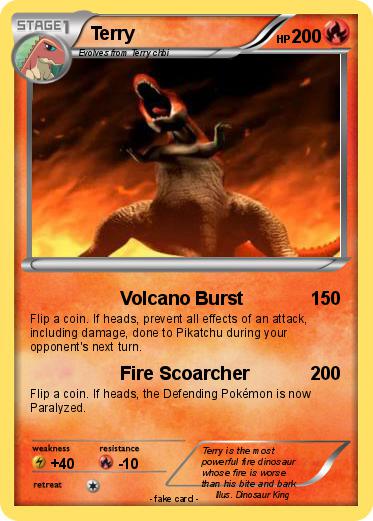Pokémon Terry 160 160 - Volcano Burst - My Pokemon Card