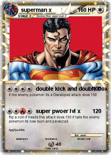 Pokémon superman x - double kick and double box - My Pokemon Card
