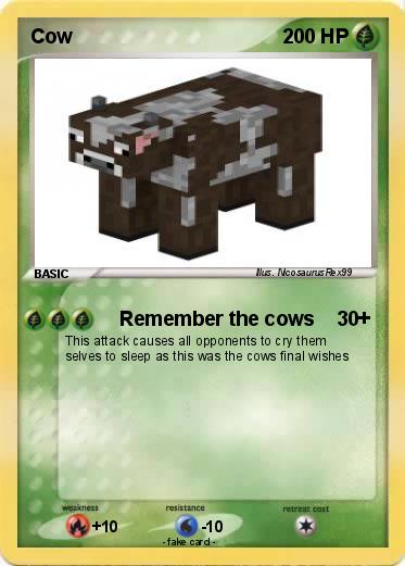 Pokémon Cow 481 481 - Remember the cows - My Pokemon Card