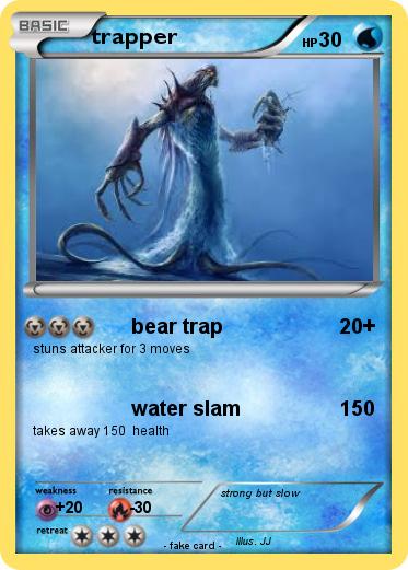 Pokémon trapper 8 8 - bear trap - My Pokemon Card