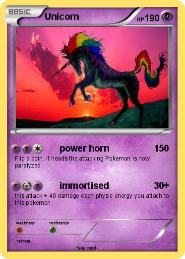 Pokémon Unicorn 409 409 - power horn - My Pokemon Card