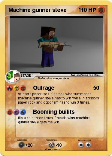 Pokémon Machine gunner steve - Outrage - My Pokemon Card