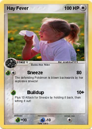 Pokémon Hay Fever 1 1 - Sneeze - My Pokemon Card