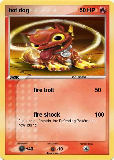 Pokémon hot dog 313 313 - fire bolt - My Pokemon Card