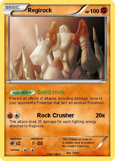 Pokémon Regirock 333 333 - Solid rock - My Pokemon Card