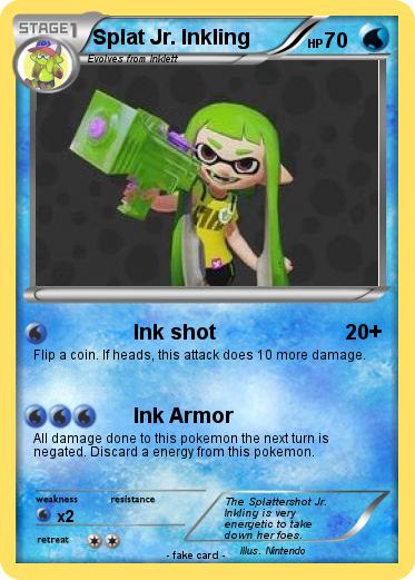 Pokémon Splat Jr Inkling - Ink shot - My Pokemon Card