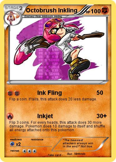 Pokémon Octobrush Inkling - Ink Fling - My Pokemon Card