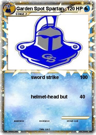 Pokémon Garden Spot Spartan - sword strike - My Pokemon Card