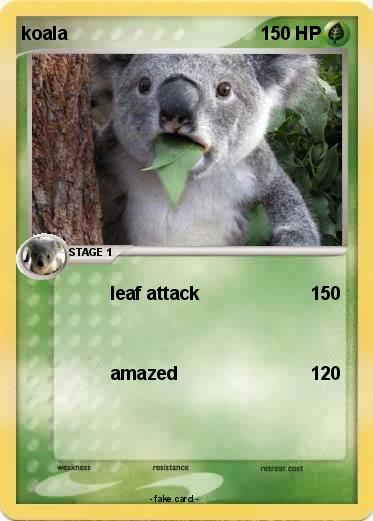 Pokémon koala 1884 1884 - leaf attack - My Pokemon Card