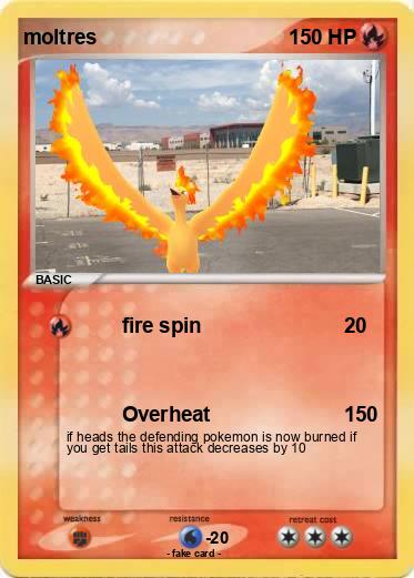 Pokémon moltres 849 849 - fire spin - My Pokemon Card